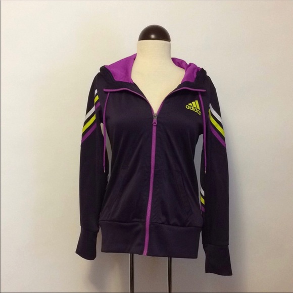 adidas | Jackets & Coats | Dark Purple Adidas Jacket | Poshmark